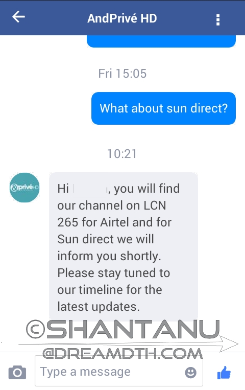 Breaking - &Prive HD promo running in Info channel | DreamDTH Forums